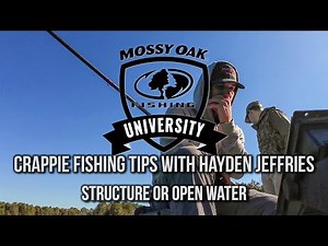 Crappie Fishing Tips with Hayden Jeffries | Structure or Open Water