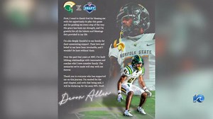 NSU's Devon Allen declares for NFL draft