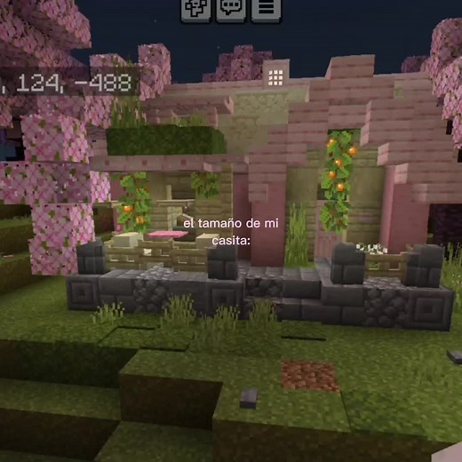 Building Minecraft Koala in Cherry Blossom Environment