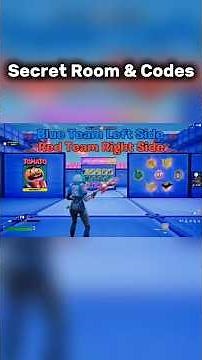 CUSTOM MEDALLIONS RED VS BLUE SECRET ROOM & CODES #fortnite #fortnitecreative #tomato #secret #code