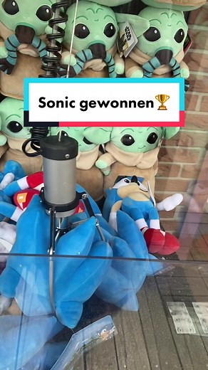 Sonic Claw Machine Movie Park Win | Clawing Stuffed Animals