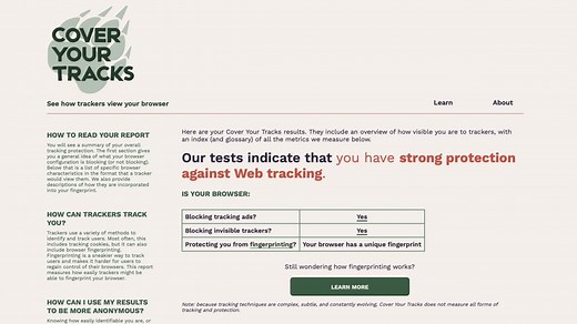 I Used 'Cover Your Tracks' to See What's Following Me Online, and Yikes