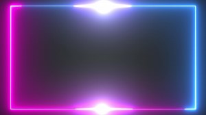 Download Glow red and blue neon border background for free