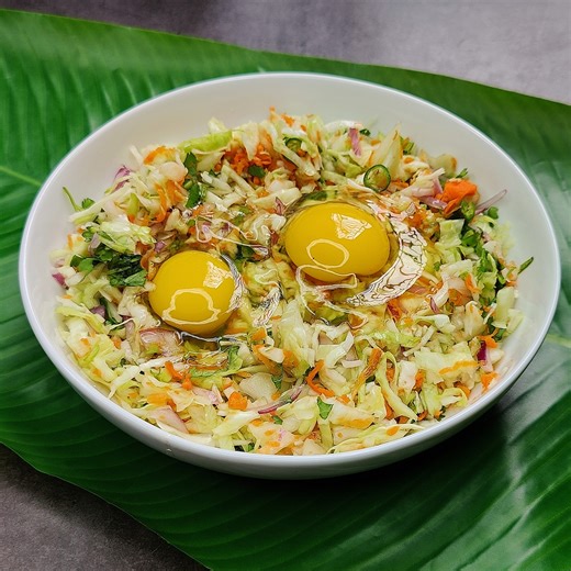 46K views · 93 reactions | I added Eggs to the Cabbage & Make this Easy,Delicious, Healthy Snacks Recipe | Corner Cooks | Facebook