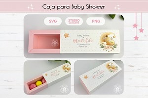 Baby Shower Candy Box Template | SVG, Studio and PDF Formats | Ideal for Baby Shower Favors - Etsy