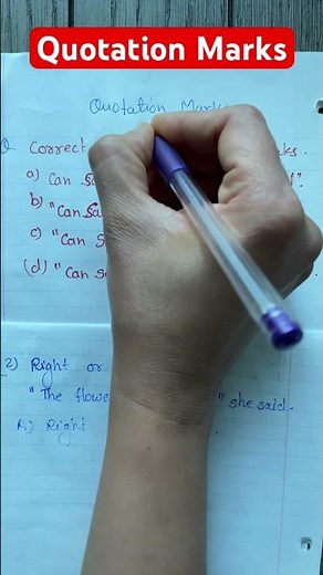 How yo use quotation marks? #shortbreak #englishgrammar #english #quotationmark