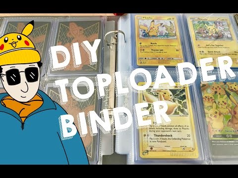$22 DIY Toploader Binder (The best way to store your Pokemon Trading Cards!)