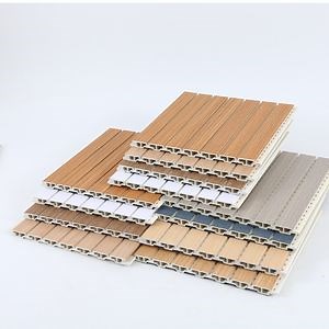 [Hot Item] WPC Grooved Acoustic Panel Sound Absorbing Panel Natural Oak Acoustic Slat Wood Wall Panels