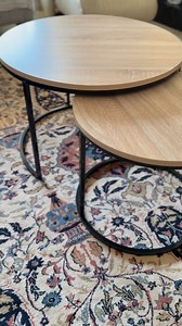 1K views · 259 reactions | ✨Pack tables basses rondes Metal en peinture epoxy + Panneau de boix التوصيل لتونس كاملة lien pour commander: https://decotek.tn/products/tb002 | DECO TEK | Facebook