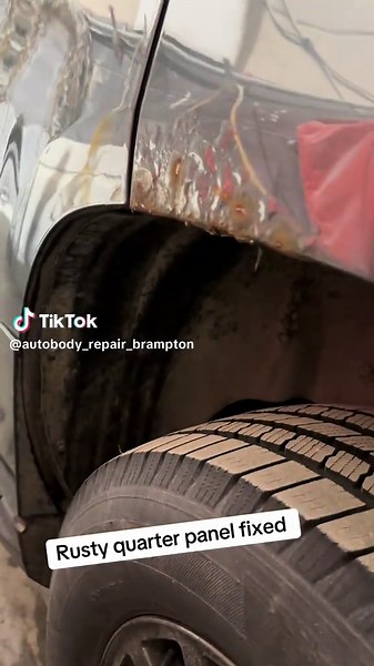 Rusty Quarter Panel Auto Body Repair in Brampton