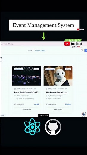 EventSphere | Event Management System project with Source code #project