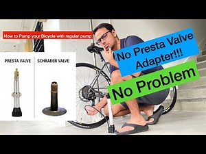 How to pump bicycle with Regular Pump on Presta Valve