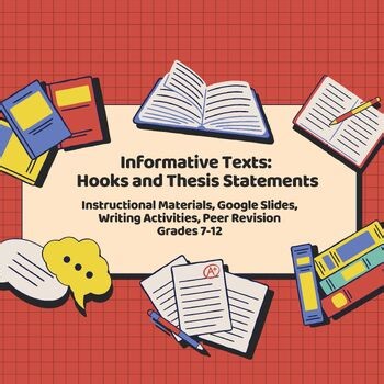 Writing Hooks and Thesis Statements: Slides and Activities