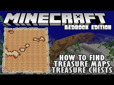 How To Find Treasure Maps and Treasure Chests in Minecraft 1.3 Bedrock Edition (XB1, PE, W10)