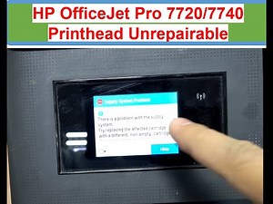 HP OfficeJet Pro 7720 I 7740 Printhead Unrepairable