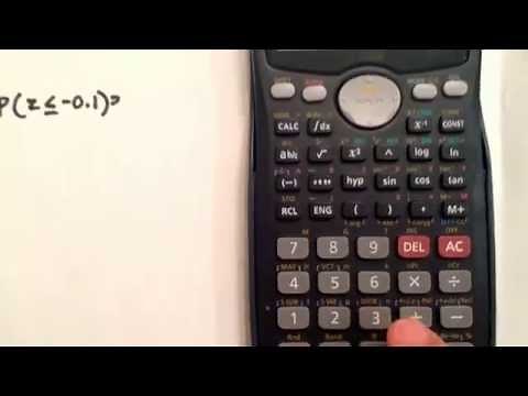 Normal Distribution using the calculator Casio fx-991MS