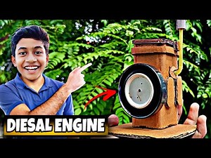 How I Built a Mini Diesel Engine at Home | DIY Diesel Project