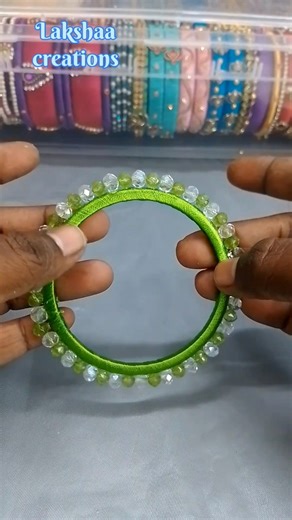 Diy silk thread beads bangles making #trending #shortsfeed #shorts #silkthreadbangles #diy
