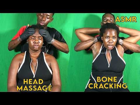 ASMR💫AGGRESSIVE HEAD SCALP SCRATCH , EAR CLEANING MASSAGE & BONE CRACKING TOOLS FOR DEEP SLEEP