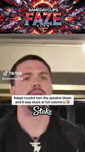 Faze Adapt's Funny Speaker Mishap