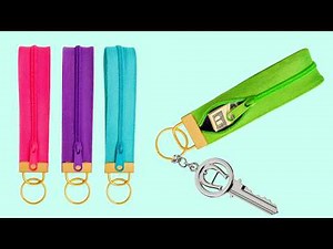 One zipper is all you need to make an amazing keychain