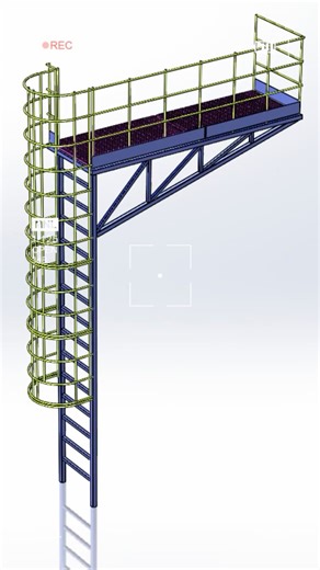 🚀 Stairs | Accelerated construction | speed x30 | SOLIDWORKS | WELMENT