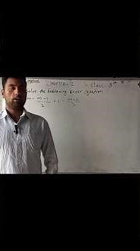 class 8th Maths chapter 2 linear equations