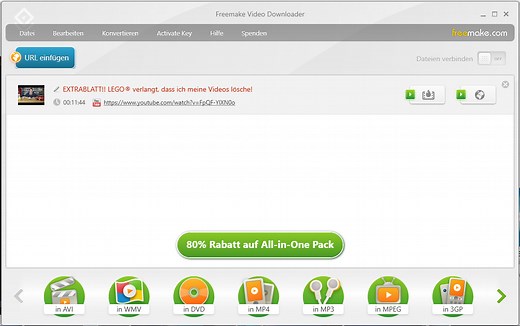 Freemake Video Downloader jetzt kostenlos herunterladen!
