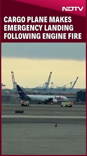 FedEx Cargo Plane Makes Emergency Landing Following Bird Strike, Engine Fire