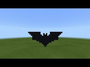 Minecraft PE | How to build Batman Logo | OnlyGaming