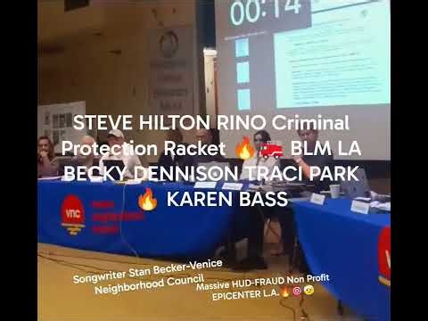 STEVE HILTON BLM BECKY DENNISON Criminal Protection Racket GLORIA ROMERO RINO Daughter Soledad Ursua