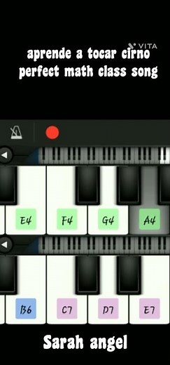 aprende a tocar cirno perfect math class song no piano