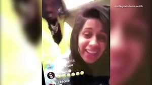 Cardi B and fiancé Offset pretend to have sex on instagram live