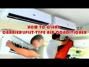 Learn How to Clean Carrier-Split Type Air Conditioning Indoor Inverted Condenser Unit