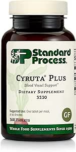 Standard Process Cyruta Plus - Capillary & Circulation Support - Aids Healthy Peripheral Circulation - Gluten-Free, Non-Dairy & Non-Soy - 360 Tablets