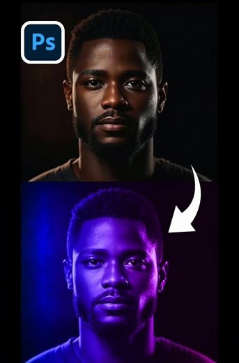 Blend Dual Colors on Portrait in Photoshop – Easy Gradient Method