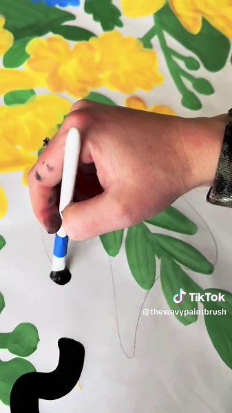 Flower Birthday Banner Painting Tutorial