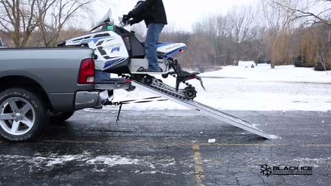 Black Ice SNO-9454-HDXW-EXT 7' 10in x 54in Folding Snowmobile Ramp, Extension