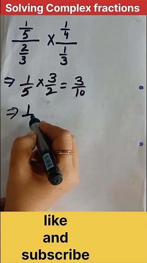 Trick to Solve Complex Fractions | Step-by-Step #StudyTips#ComplexFractions