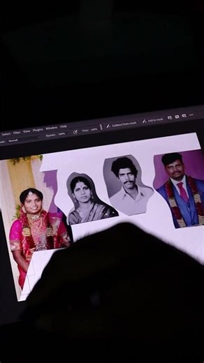 Old Photo to Wedding Family Portrait ❤️