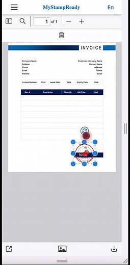 How to Insert an Electronic Stamp into a PDF on Your Mobile Phone by MyStampReady PDF Editor
