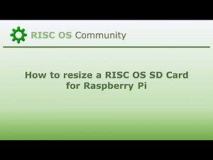 How to resize a RISC OS SD Card for Raspberry Pi