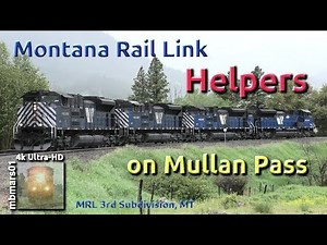 [65][4k] Montana Rail Link Helpers on Mullan Pass, MRL 3rd Sub, MT 06/17+19/2018 ©mbmars01