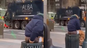 Video of New York City Man Defecating in Garbage Can Goes Viral