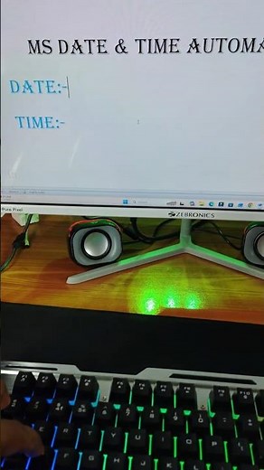 Date and time automatic type in ms word | Date and time in ms word