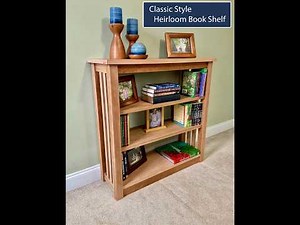 Making A Beautiful Craftsman Style Bookcase! DIY Strong Sturdy Bookshelf.