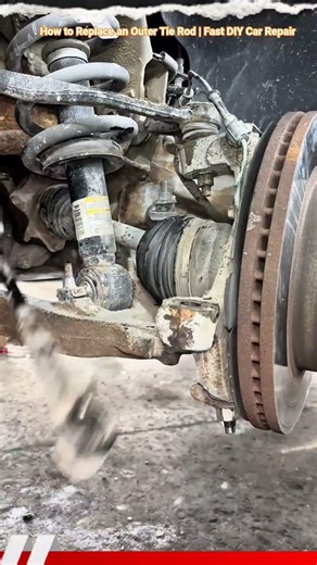 How to Replace an Outer Tie Rod | Fast DIY Car Repair #mechanic #tricks #automobile