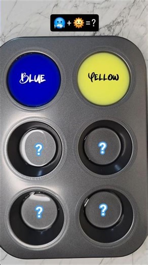 Color mixing Blue and Yellow 💙💛 | Satisfying Asmr #colormixing #asmr #blue #yellow #satisfying #art