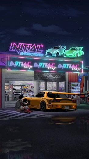 Flatbed Cinematic Scene Widebody FD3S Animation - 4K Livewallpaper