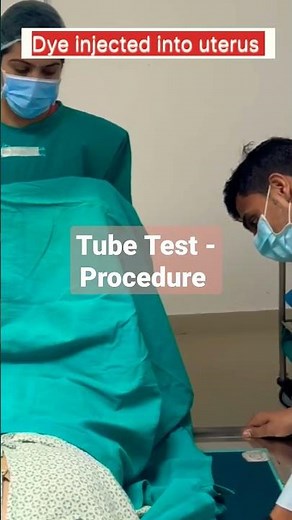 HSG Test - How it's done. #infertility, #hsgtest, #viralshorts, #shorts #tubetest